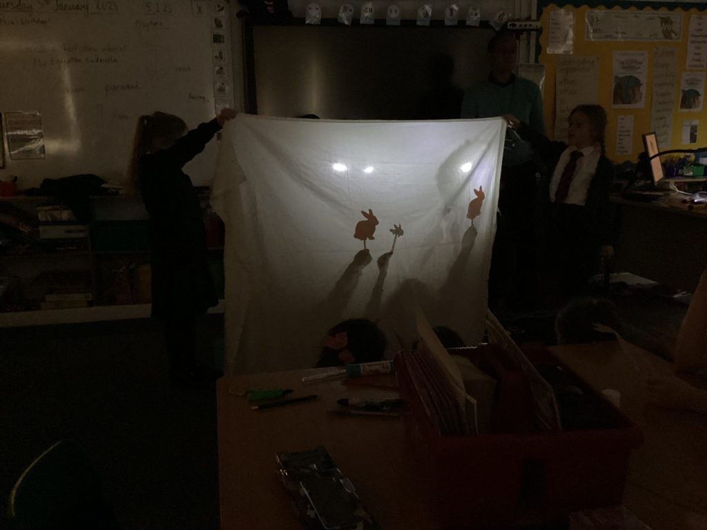 Shadow puppets – year 3 science