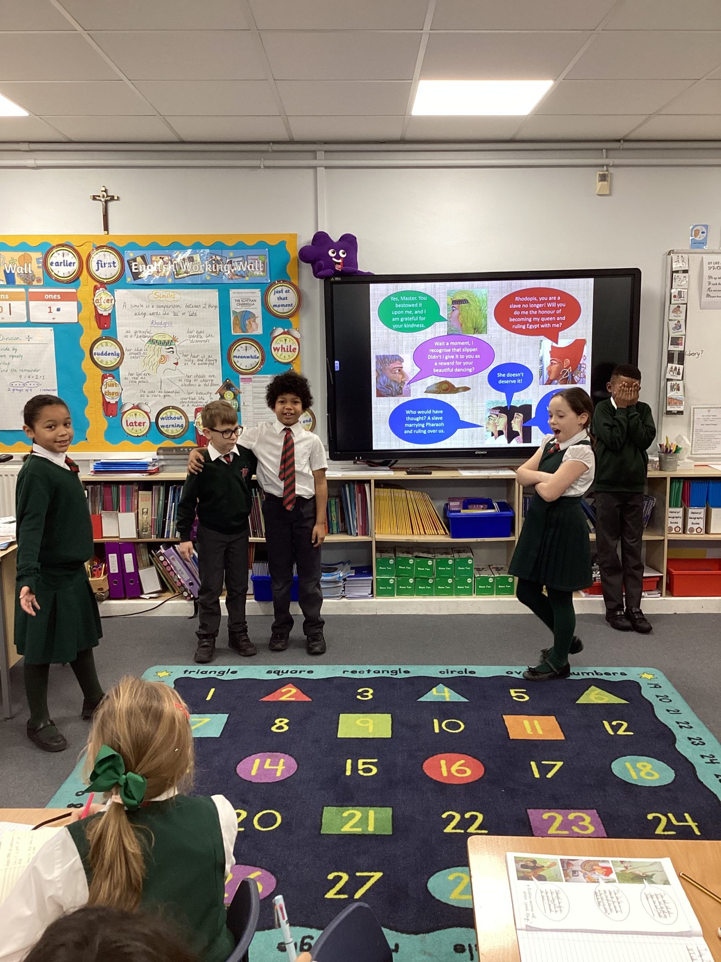 Writing a dialogue between characters